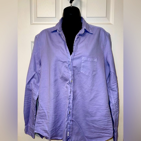 Frank & Eileen | Tops | Frank Eileen Eileen Cotton Button Down Purple ...